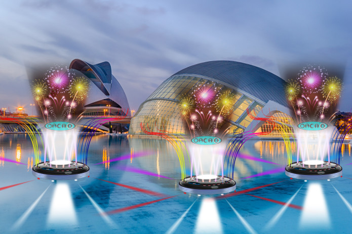 Musical Fountain on a single floating platform | Indiegogo