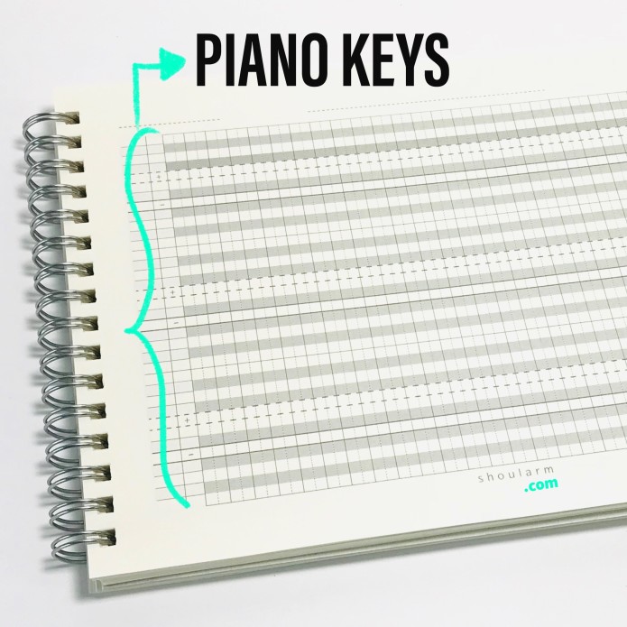 I made this music notebook to write melodies in the simplest way. It ...