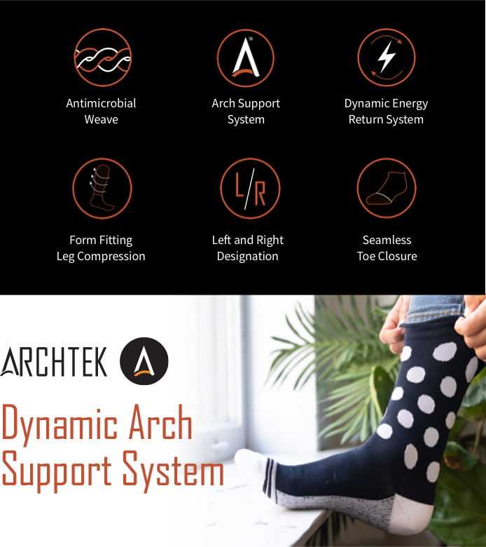 ArchTek Socks: Stylish Design & Arch Support Tech | Indiegogo