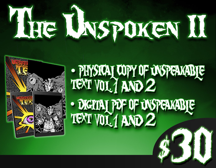 Unspeakable Text Vol.1-2: Horror Comic Anthology | Indiegogo
