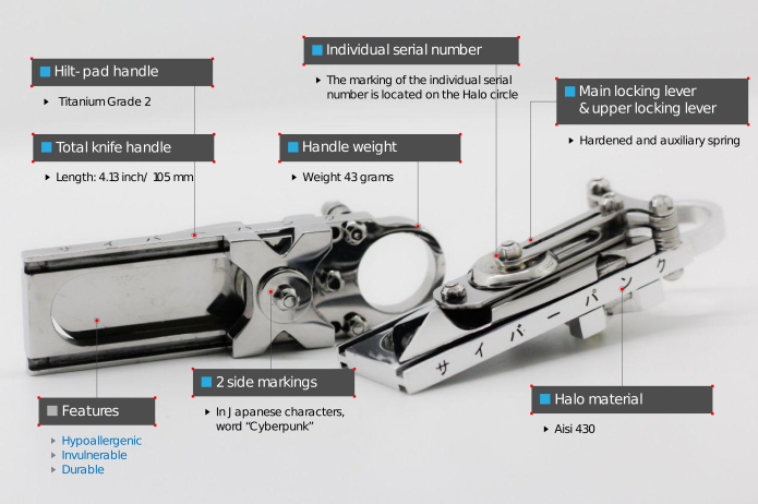 Inertix Cyberpunk Pocket Exoblade Knife. | Indiegogo