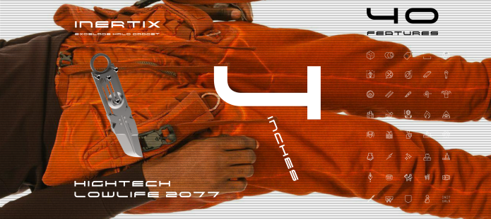 Inertix Cyberpunk Pocket Exoblade Knife. | Indiegogo