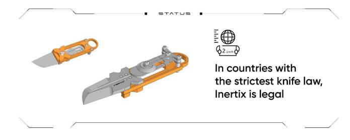 Inertix Cyberpunk Pocket Exoblade Knife. | Indiegogo