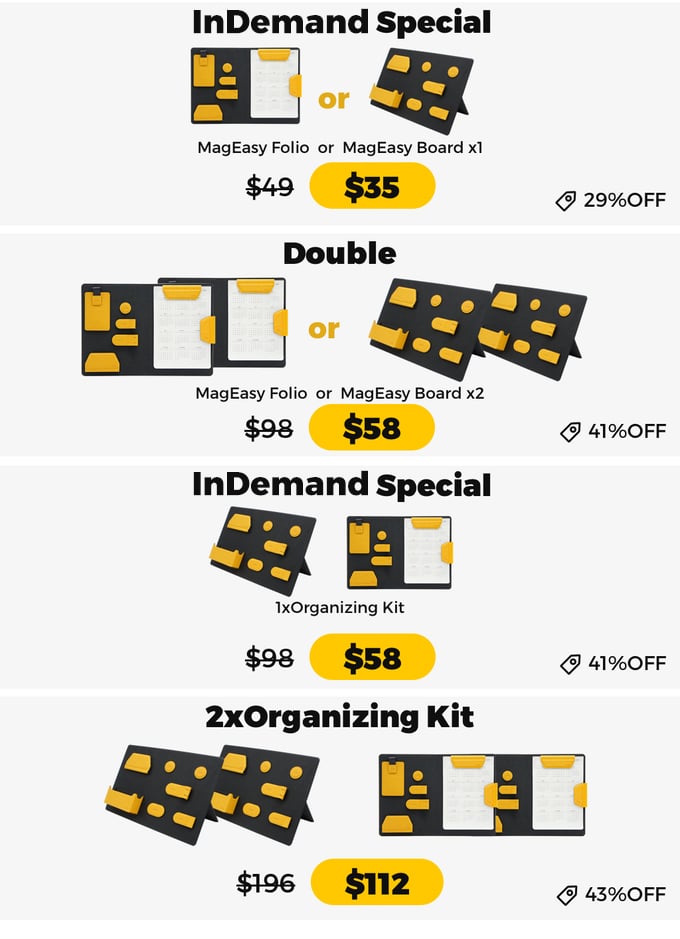 MagEasy: A Modular Magnetic Organizing Kit | Indiegogo