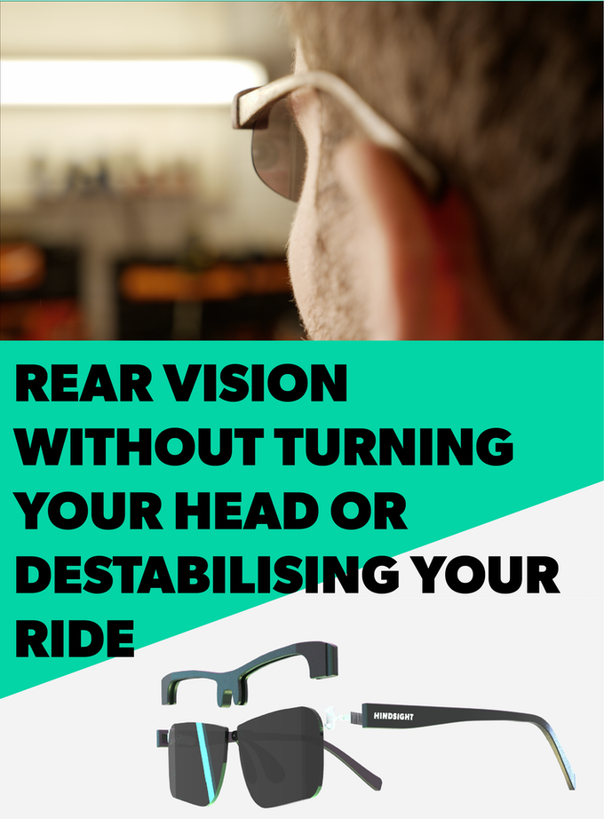 HindSight: Rear View Cycling Glasses | Indiegogo