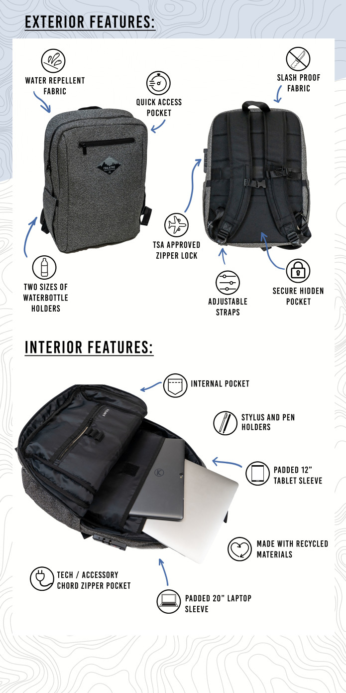 The Compass Backpack: Made with Recycled Plastic | Indiegogo