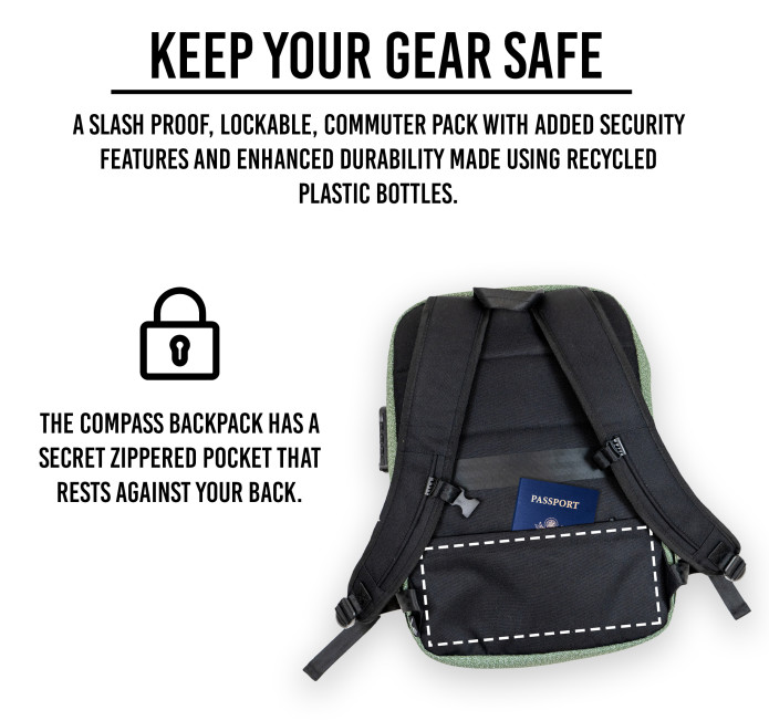 The Compass Backpack: Made with Recycled Plastic | Indiegogo
