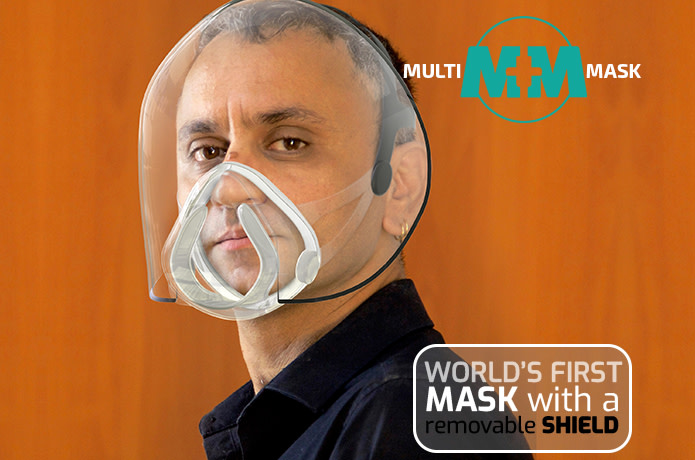 Multi-Mask : The Only Mask with a Removable Shield | Indiegogo