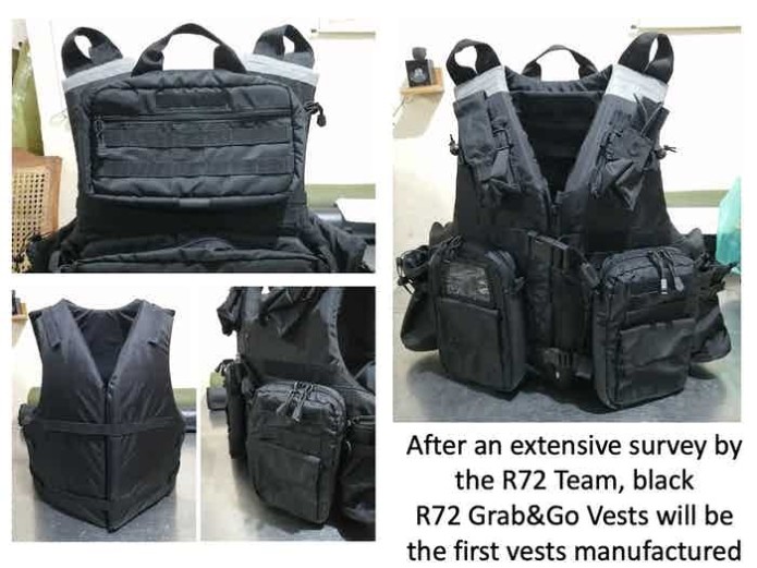 R72 Grab&Go Vest with Modular Bags | Indiegogo