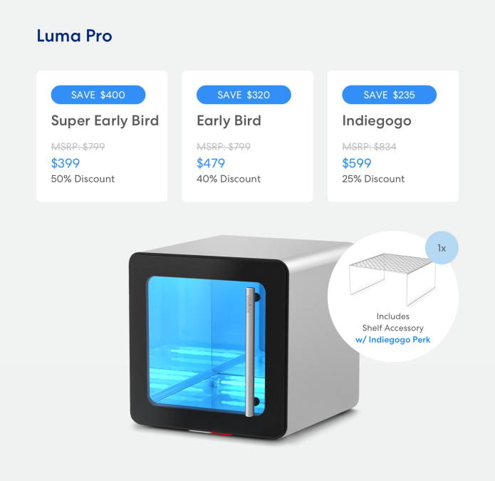 Luma: Smart UV-C Disinfection Device | Indiegogo