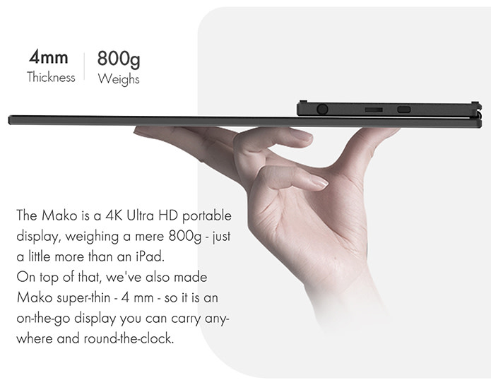 Mako - The Stylish 4K Touch-Screen Monitor | Indiegogo