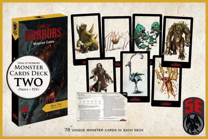 Tome Of Horrors Monster Cards | Indiegogo