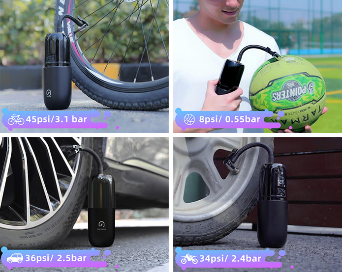Capsule - Most Versatile & Portable Tire Pump | Indiegogo