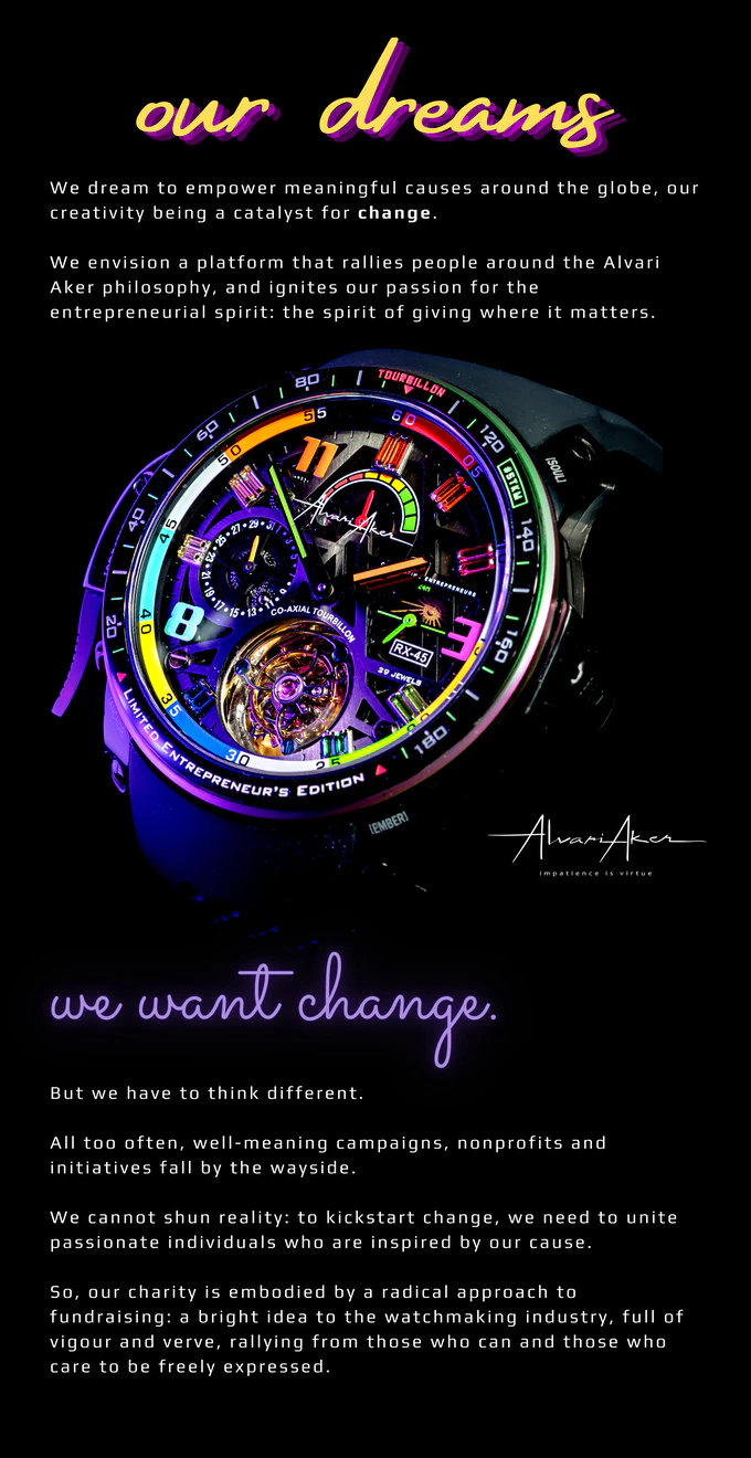 Rainbow Maximalist Tourbillon Racing Watch | Indiegogo