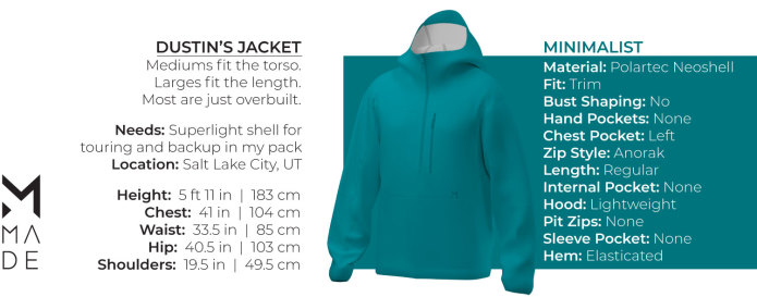 MADE - Custom Made-to-Measure Shell Jacket | Indiegogo