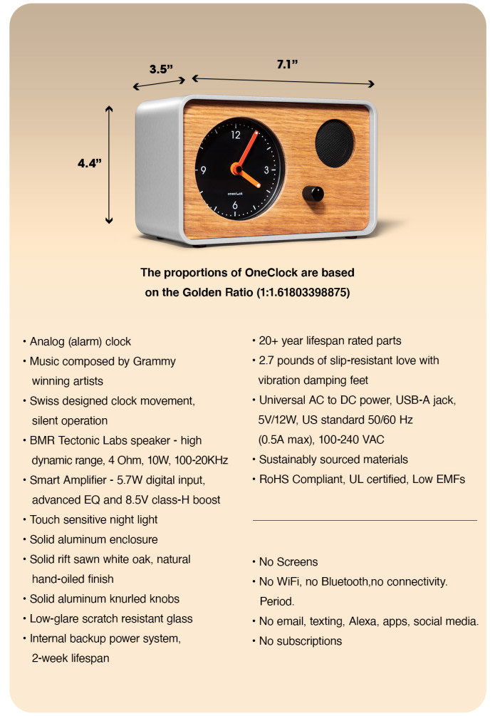 OneClock: Wake Up Better | Indiegogo