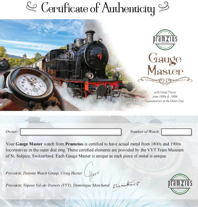 The Gauge Master: 1800s Train DNA Watches | Indiegogo