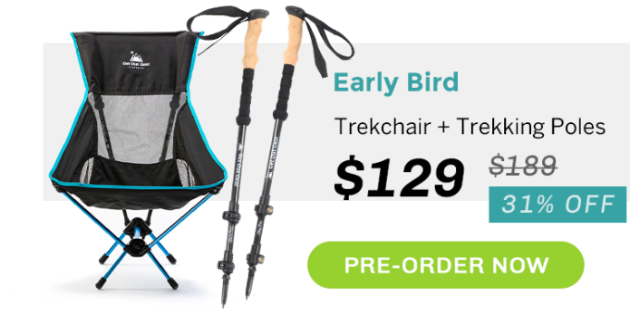 TrekChair: Ditch the Weight, Not Comfort | Indiegogo