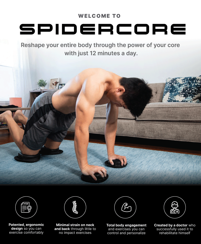 SpiderCore: Doctor-Designed Ergonomic Core Sliders | Indiegogo