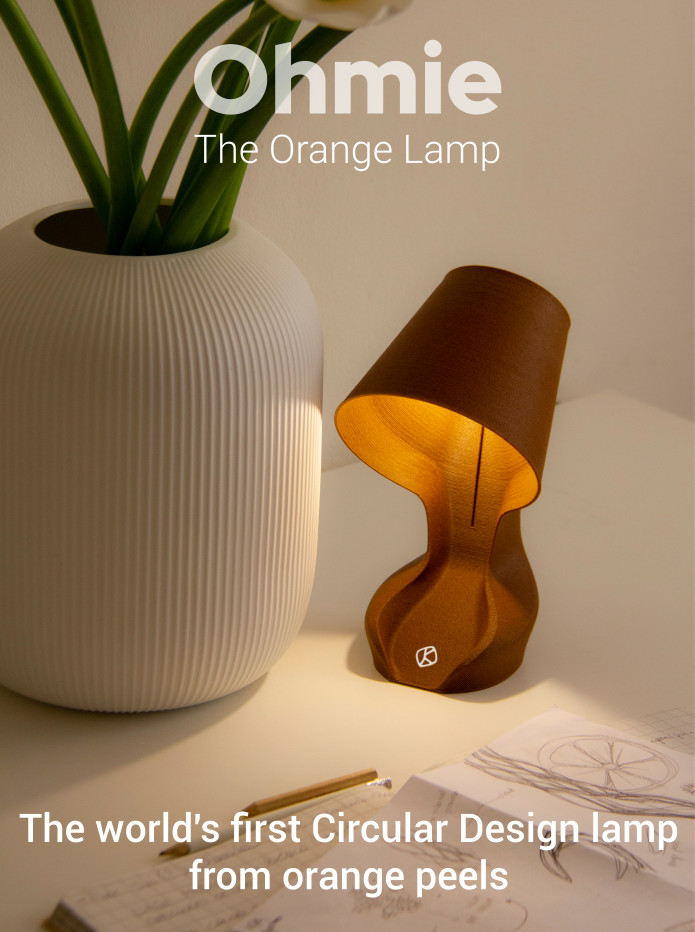 Ohmie The Orange Lamp: first orange peel's lamp | Indiegogo