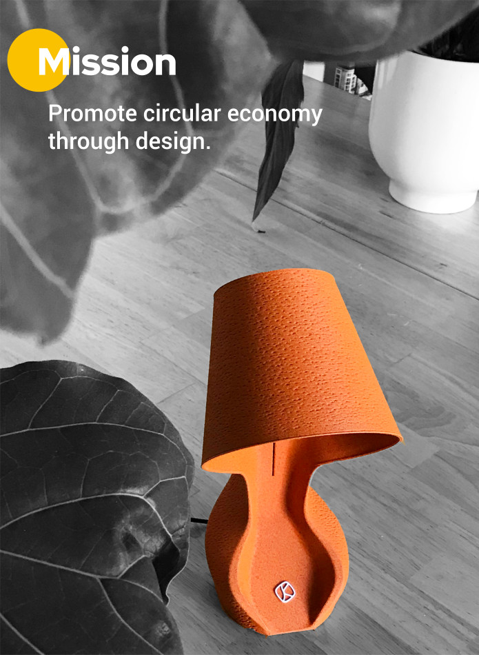 Ohmie The Orange Lamp: first orange peel's lamp | Indiegogo