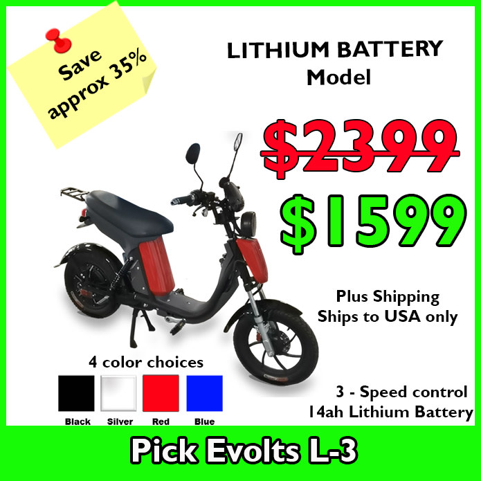 eBike-moped, most standard features ever Evolts V3 | Indiegogo