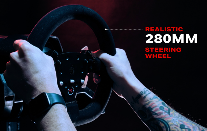 RS30 - Pro-Grade Force Feedback Sim Wheel & Pedal | Indiegogo