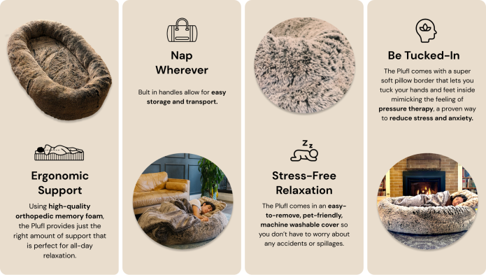 Plufl: The Dog Bed for Humans | Indiegogo