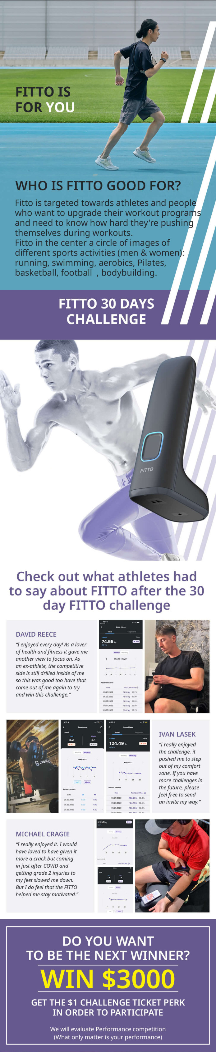 FITTO - Improve training based on your muscle data | Indiegogo