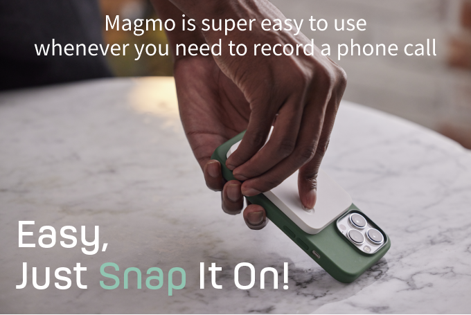 Magmo: Snap-On MagSafe Call Recorder | Indiegogo