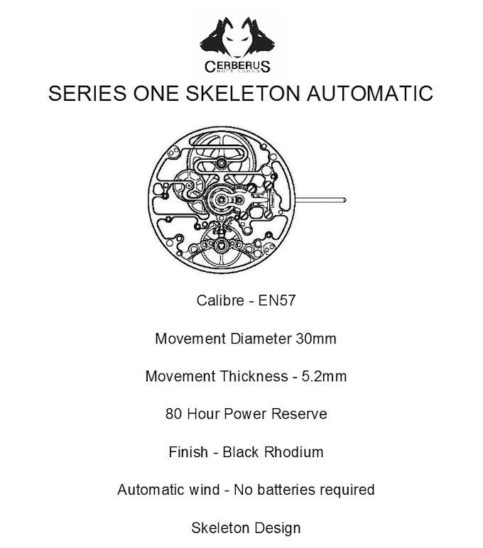 Cerberus - Series 1 Skeleton Titanium Watch | Indiegogo