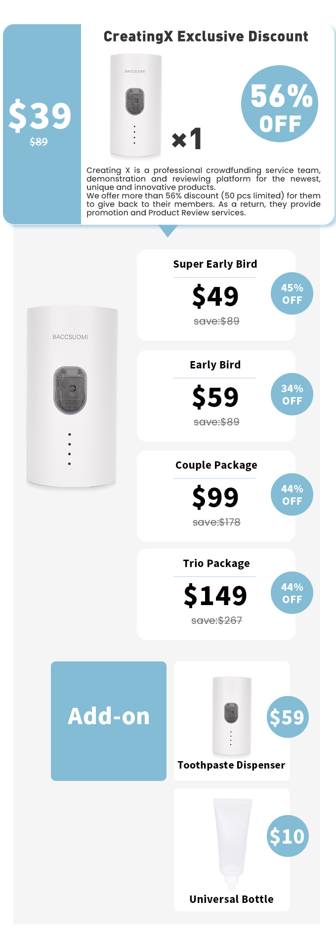 The MOST PROFESSIONAL Smart Toothpaste Dispenser | Indiegogo