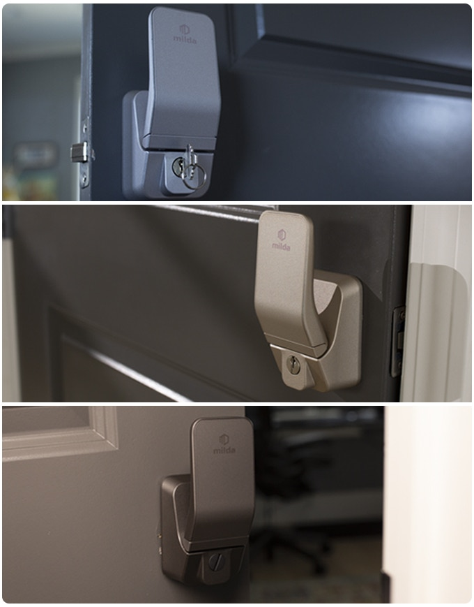 milda: The one-step push-pull interior door lock | Indiegogo