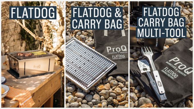 ProQ Flatdog - The Ultimate Fold-Flat BBQ Grill | Indiegogo