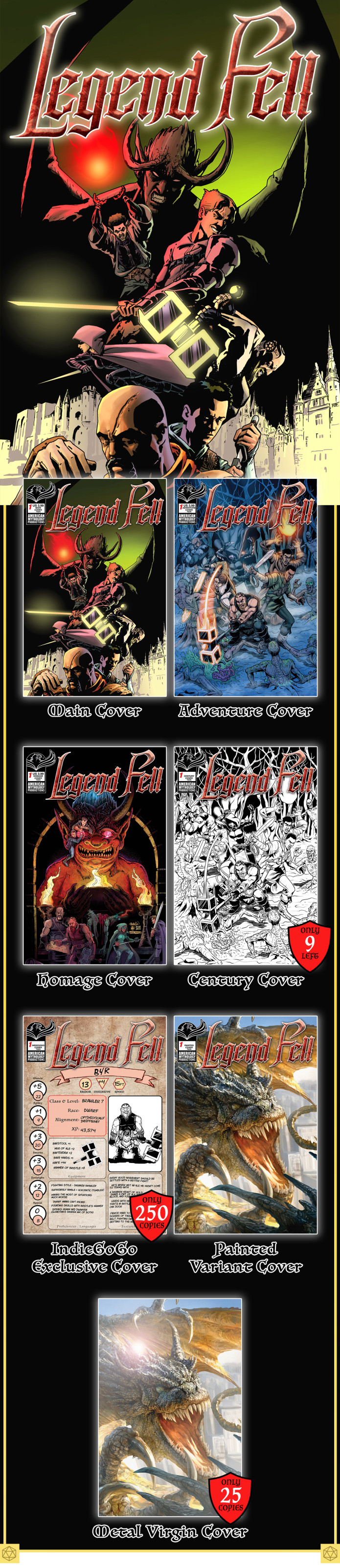 EPIC FANTASY SWORDS & SORCERY IN LEGEND FELL! | Indiegogo