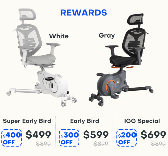 FlexiSpot V6: The Intelligent Office Fitness Chair | Indiegogo