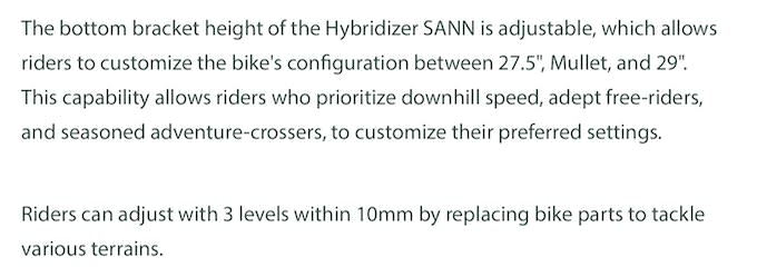 Hybridizer SANN High Pivot Suspension eMTB | Indiegogo
