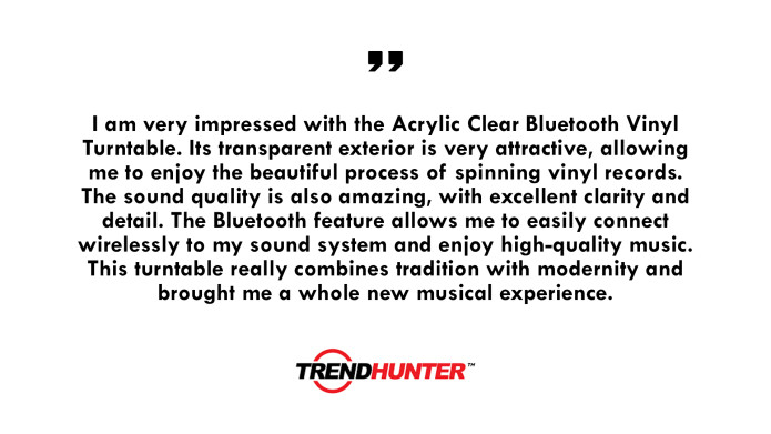 Retrolife's First Unique Acrylic Clear Turntable | Indiegogo