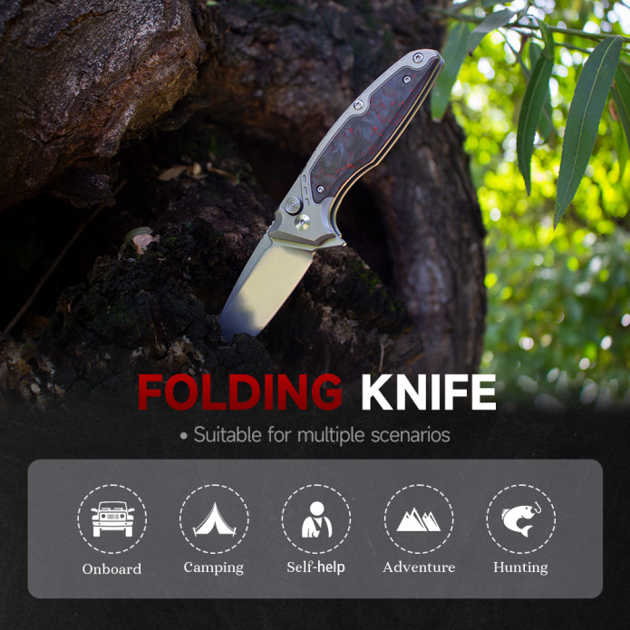The Scarab Knife: Ti handle with M390 Blade knives | Indiegogo
