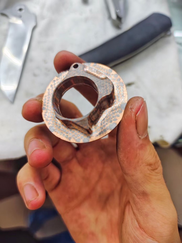 Titanium Knife Ring with Mini M390 Blade | Indiegogo