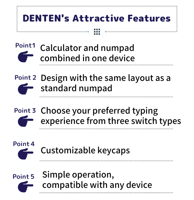 DENTEN 2-in-1 Calculator & Numpad | Indiegogo