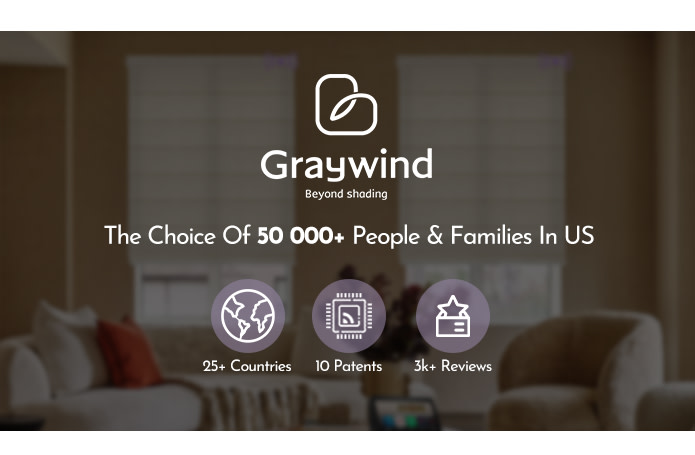 Graywind Matter: World's First Matter Roman Shades | Indiegogo