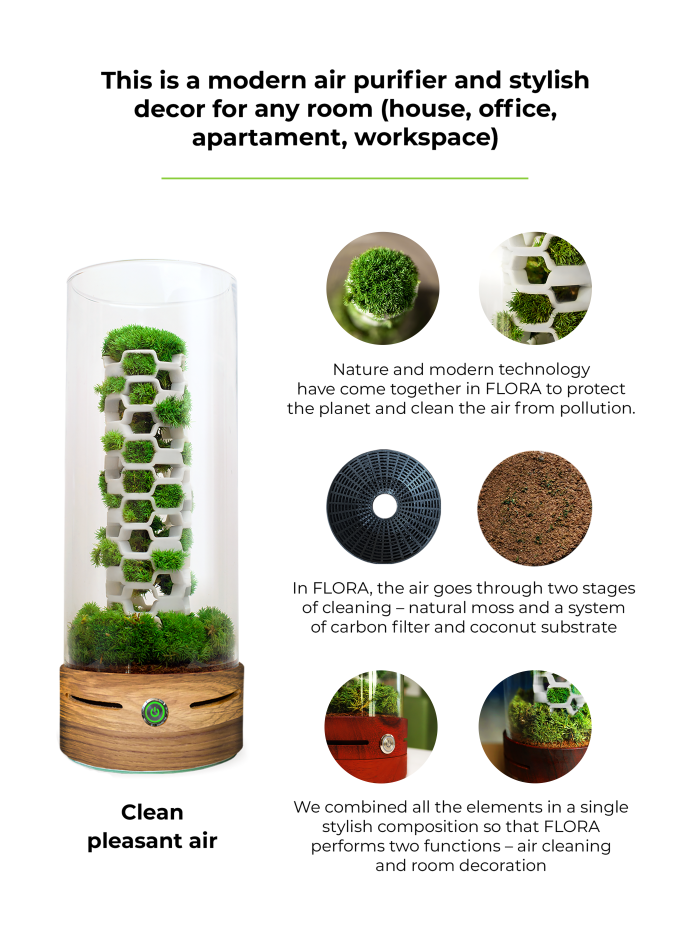 Flora: Innovation Air Purifier | KICKSTARTECH
