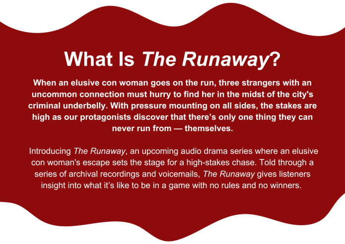 THE RUNAWAY: Season #1 | Indiegogo
