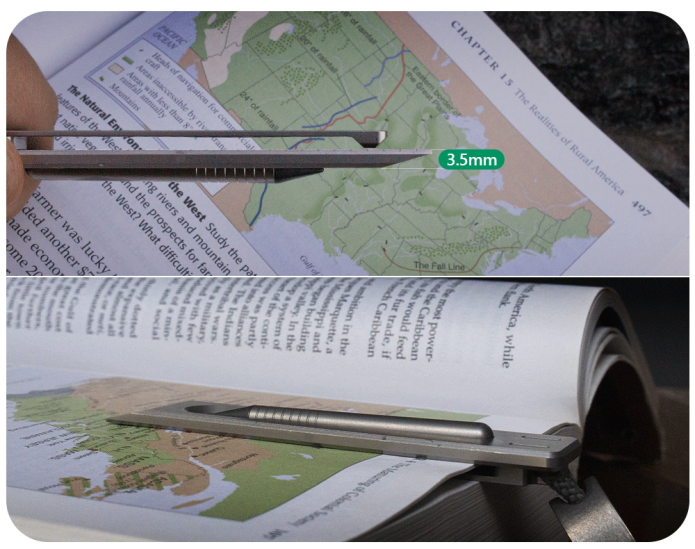 The BookBond Pen -- Titanium Multitool Bookmark | Indiegogo