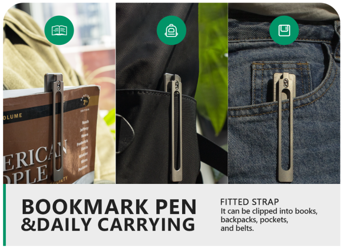 The BookBond Pen -- Titanium Multitool Bookmark | Indiegogo