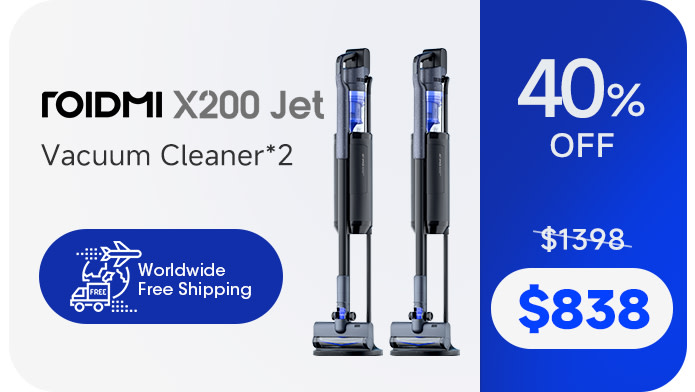 ROIDMI X200: All-in-one Auto-Empty Cordless Vacuum | Indiegogo