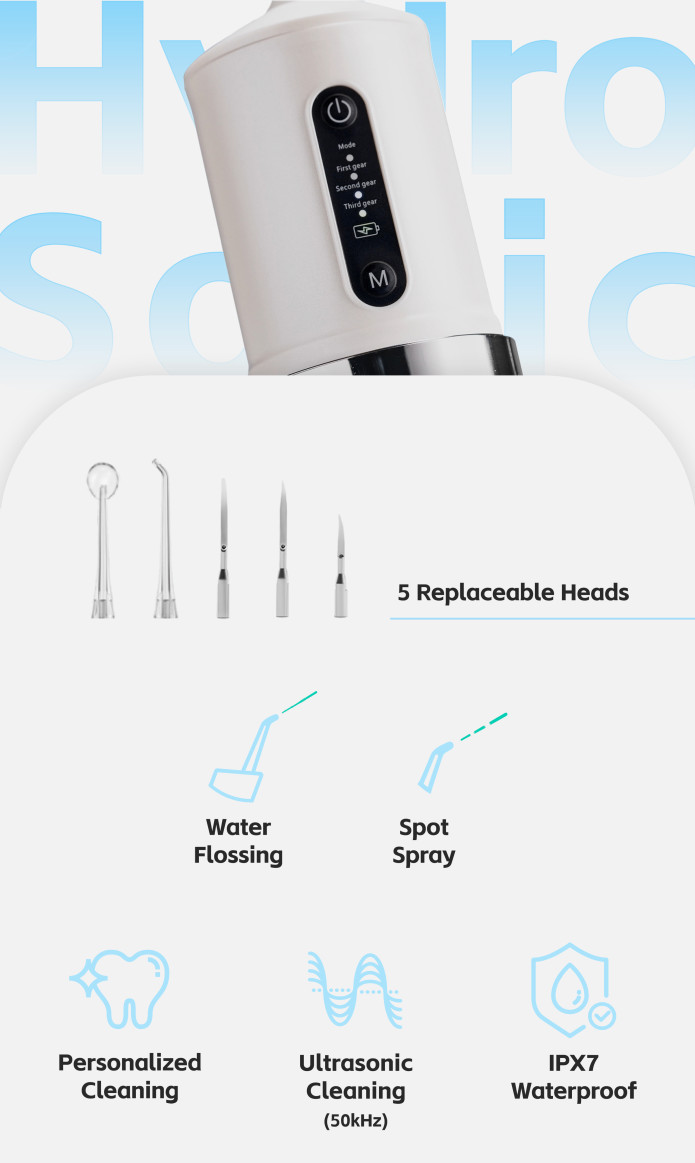 HydroSonic, the 5-in-1 Ultrasonic Teeth Cleaner | Indiegogo