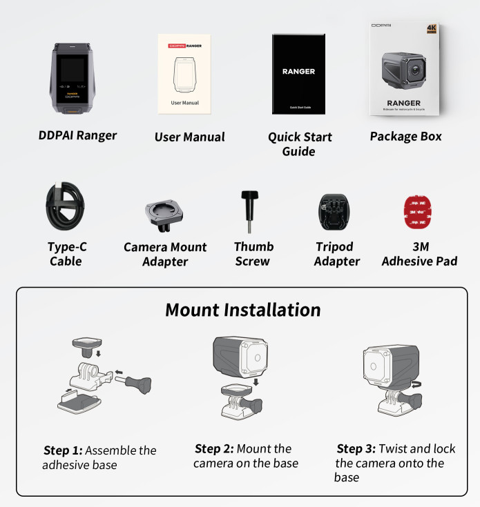 DDPAI Ranger: The Ultimate Smart Riding Camera | Indiegogo