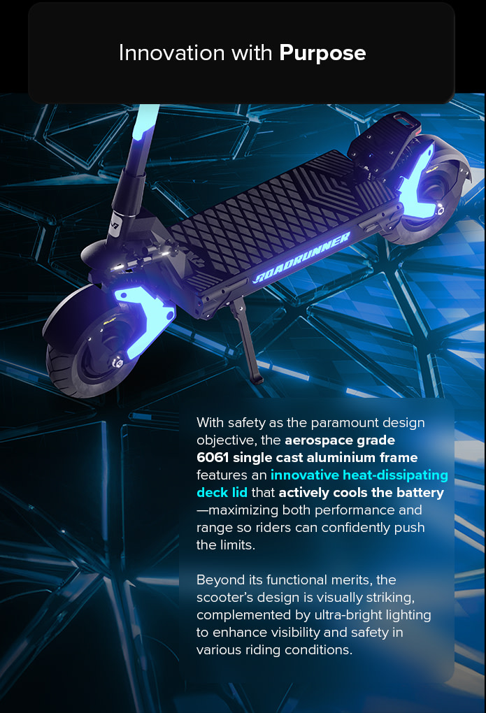 RoadRunner RX7 Premium Electric Scooter | Indiegogo